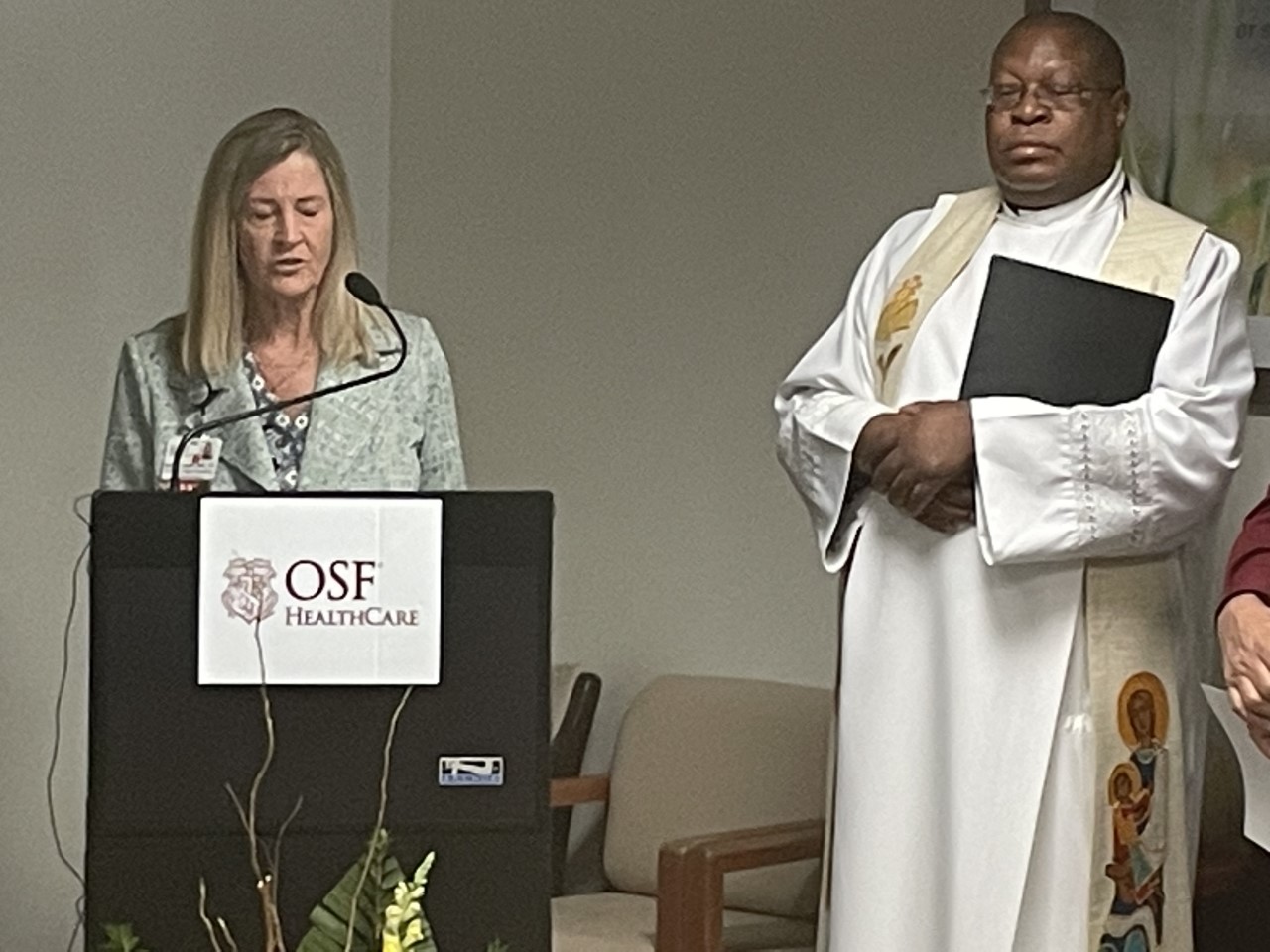 OSF HealthCare Gives Official Blessing and Dedication to 707 N Logan Primary Care Building ...